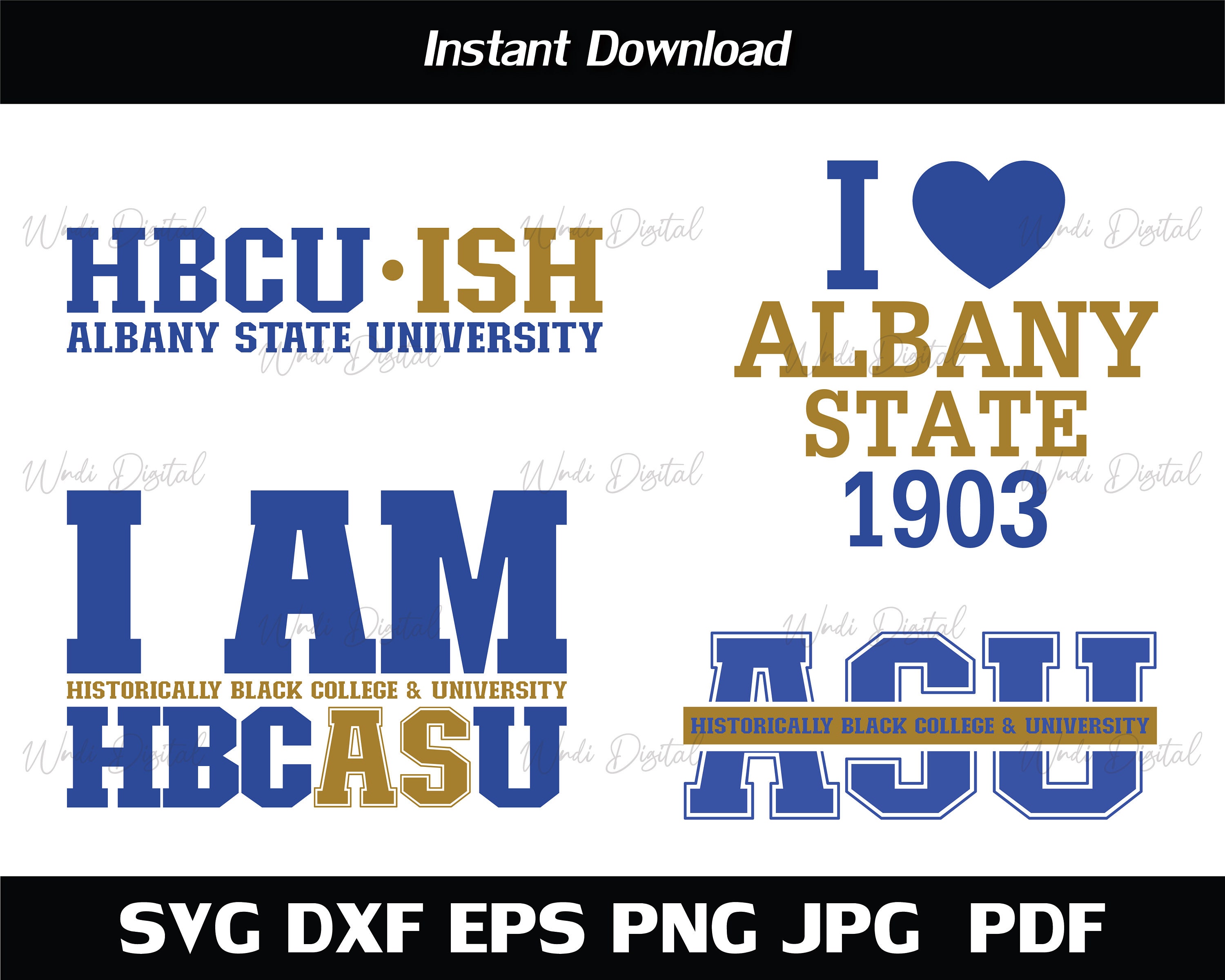 Hbcu-ish Albany State University , HBCU Bundle , Albany State 1903 , I ...