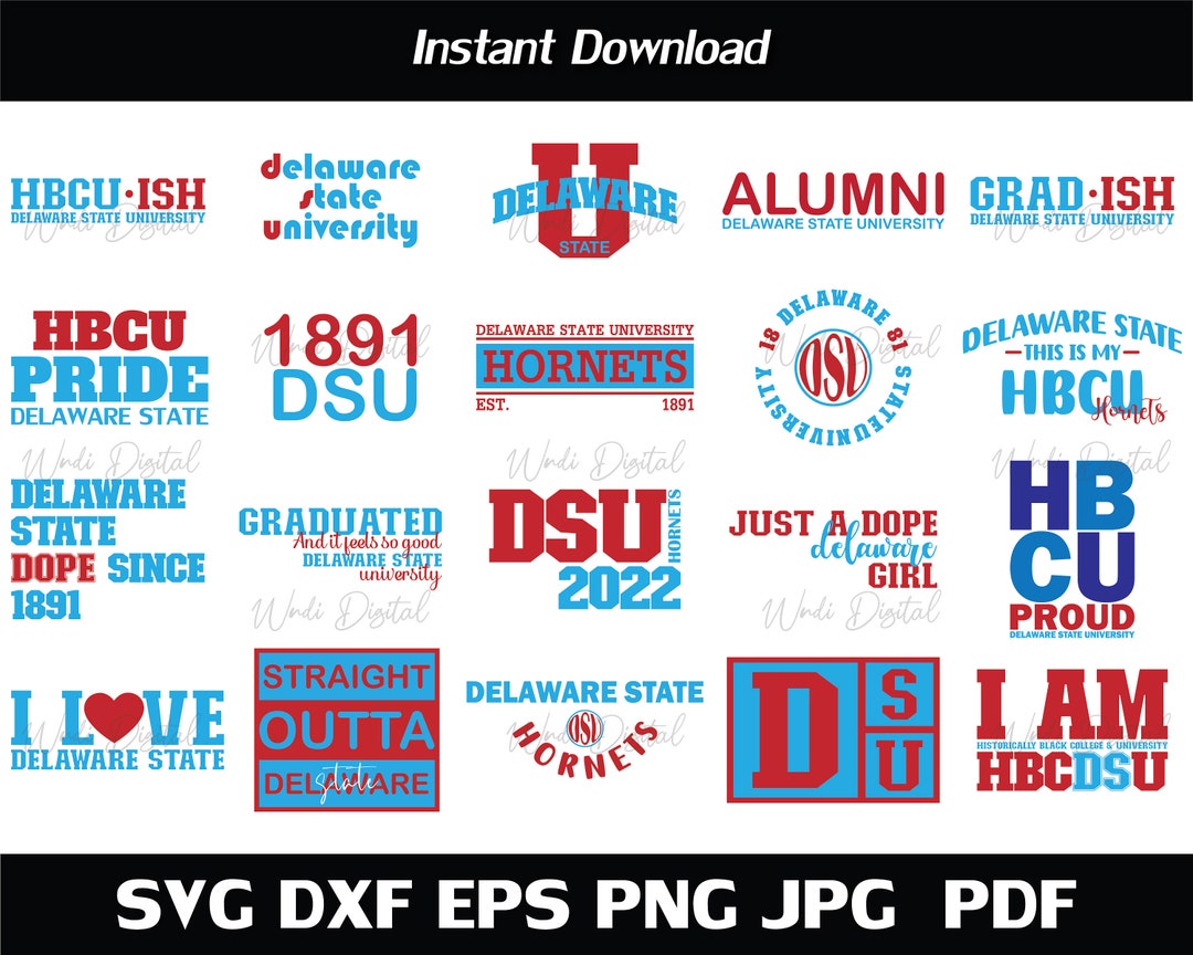 Delaware State University SVG Bundle, HBCU Hornets Designs (digital ...