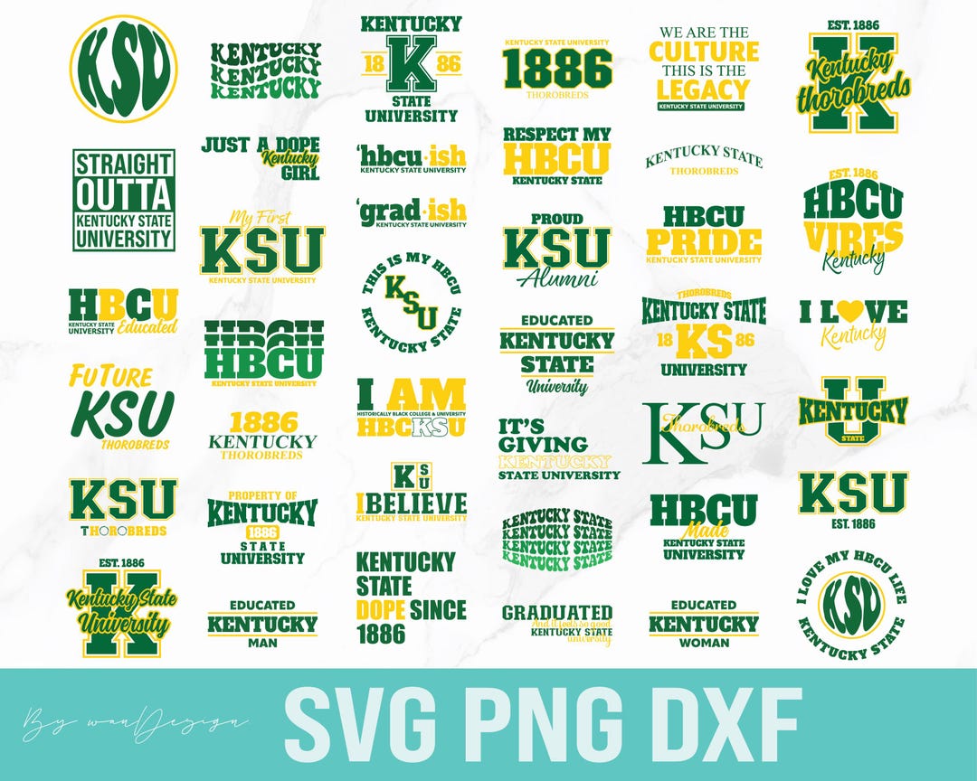 Kentucky State University SVG – HBCU Pride Designs (digital Download ...