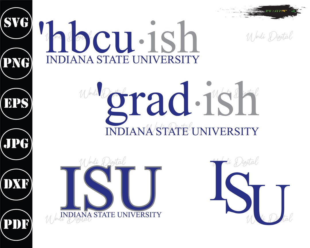 Indiana State University SVG Bundle, Grad-ish, Hbcu-ish (digital ...