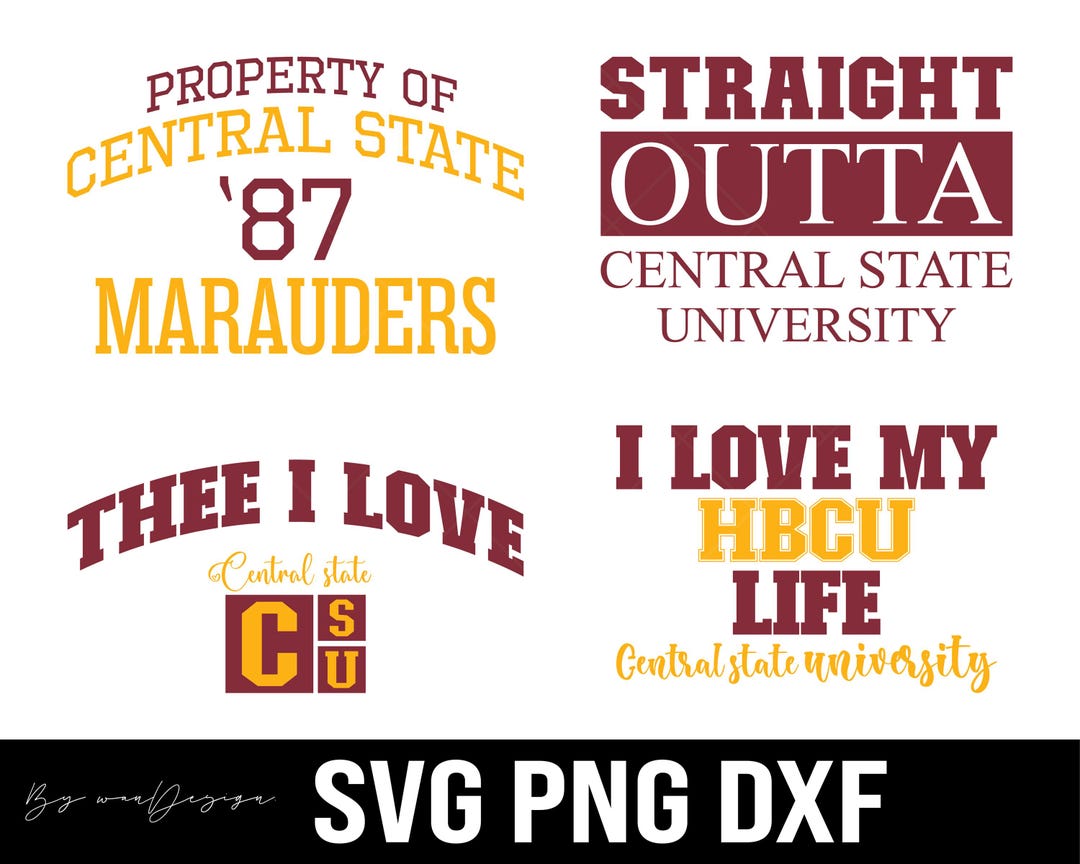 Central State University 1887 Svg, Central Straight Outta Svg ...