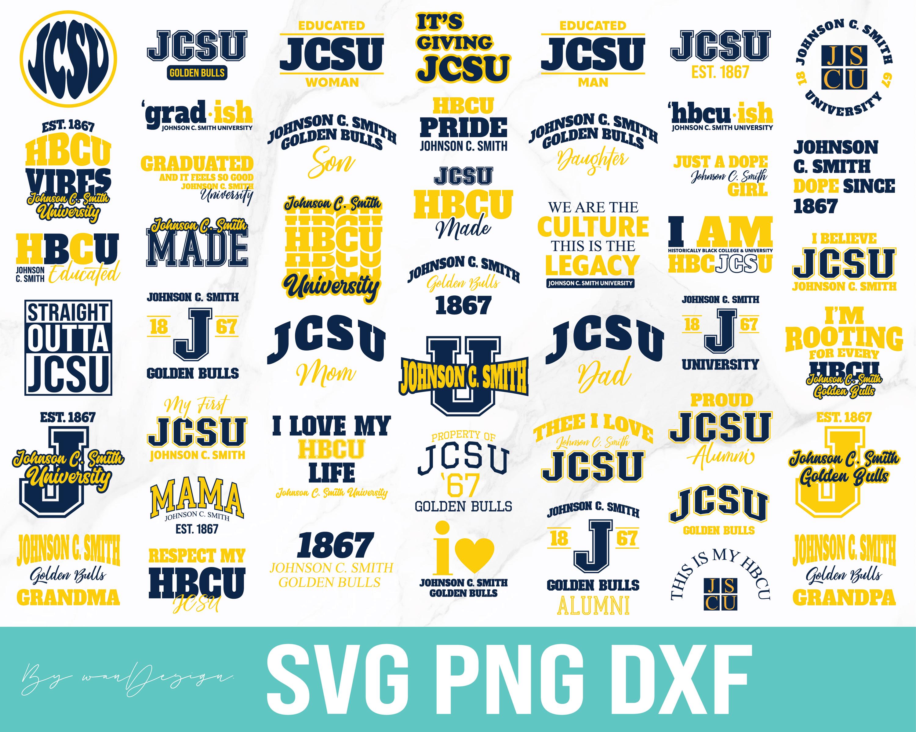 Johnson C. Smith University Svg, NSU Svg, New Hbcu 2025 Collection ...