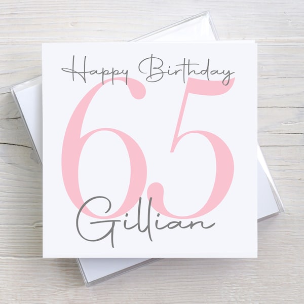 65th Birthday Card - Etsy