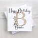 Personalised Birthday Card, Letter B, Happy Birthday - Etsy UK
