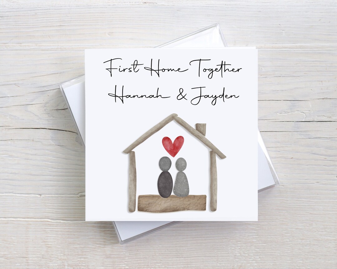 Personalised First Home Card: New Homeowner Gift, Custom Name - Etsy UK