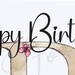 Personalised Birthday Card, Letter B, Happy Birthday - Etsy UK