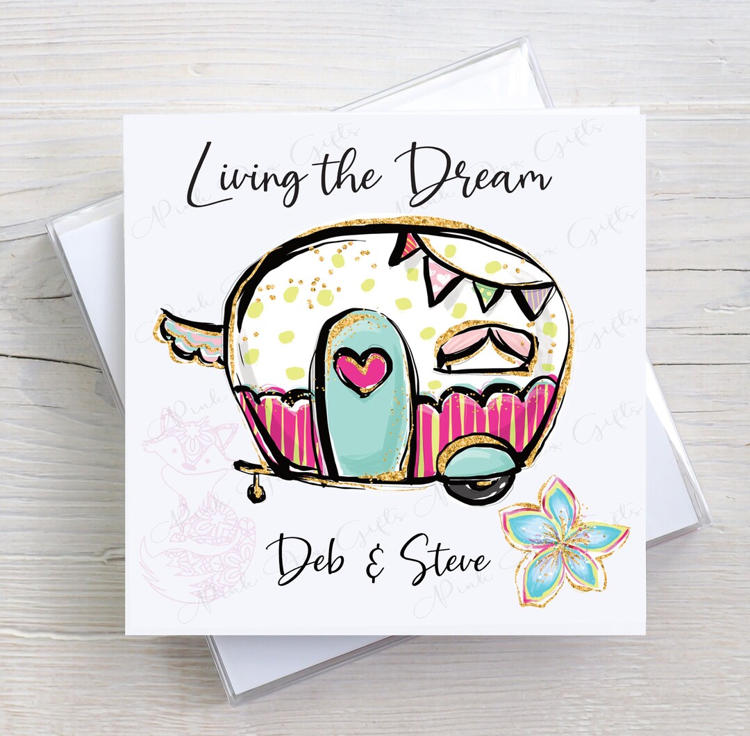 Personalised Caravan Card, Van Life Card - Etsy