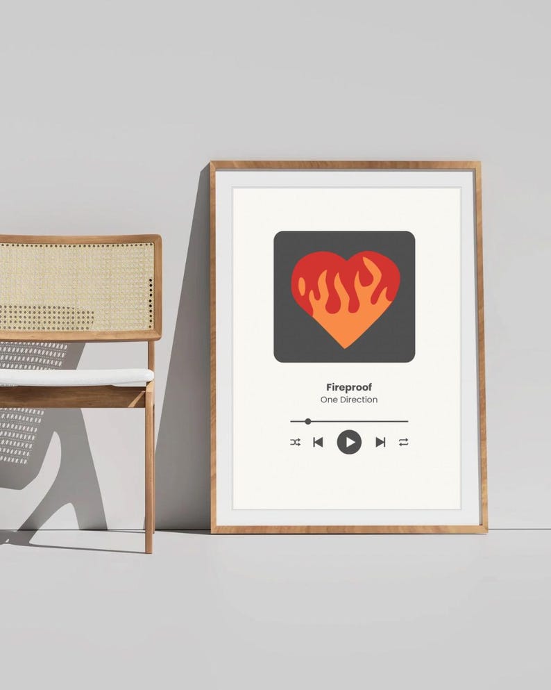 One Direction (1D), Fireproof Song, Four Album, Wall Art (digital ...