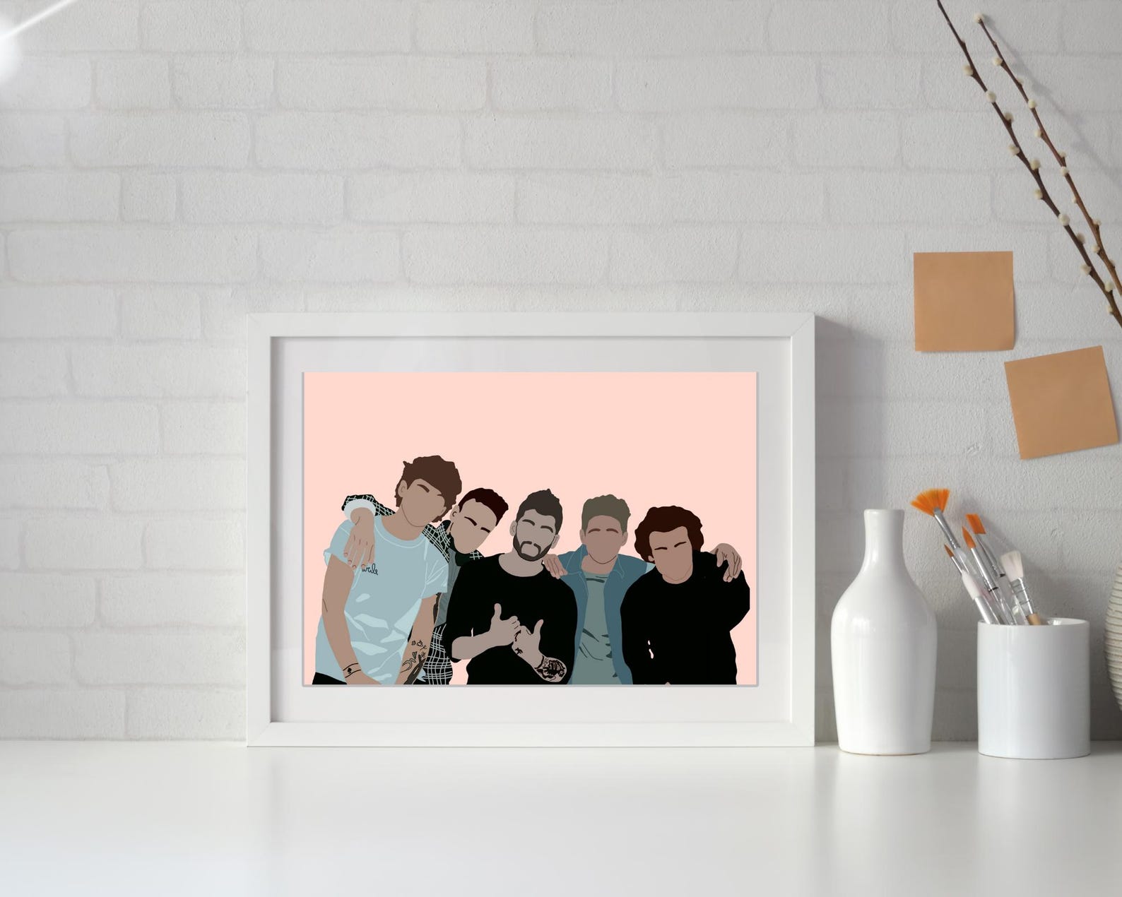 One Direction (1D) Sillouhete Wall Art (digital Download) - Etsy