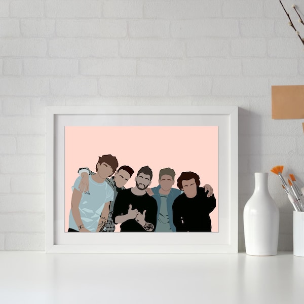 One direction poster - Etsy México
