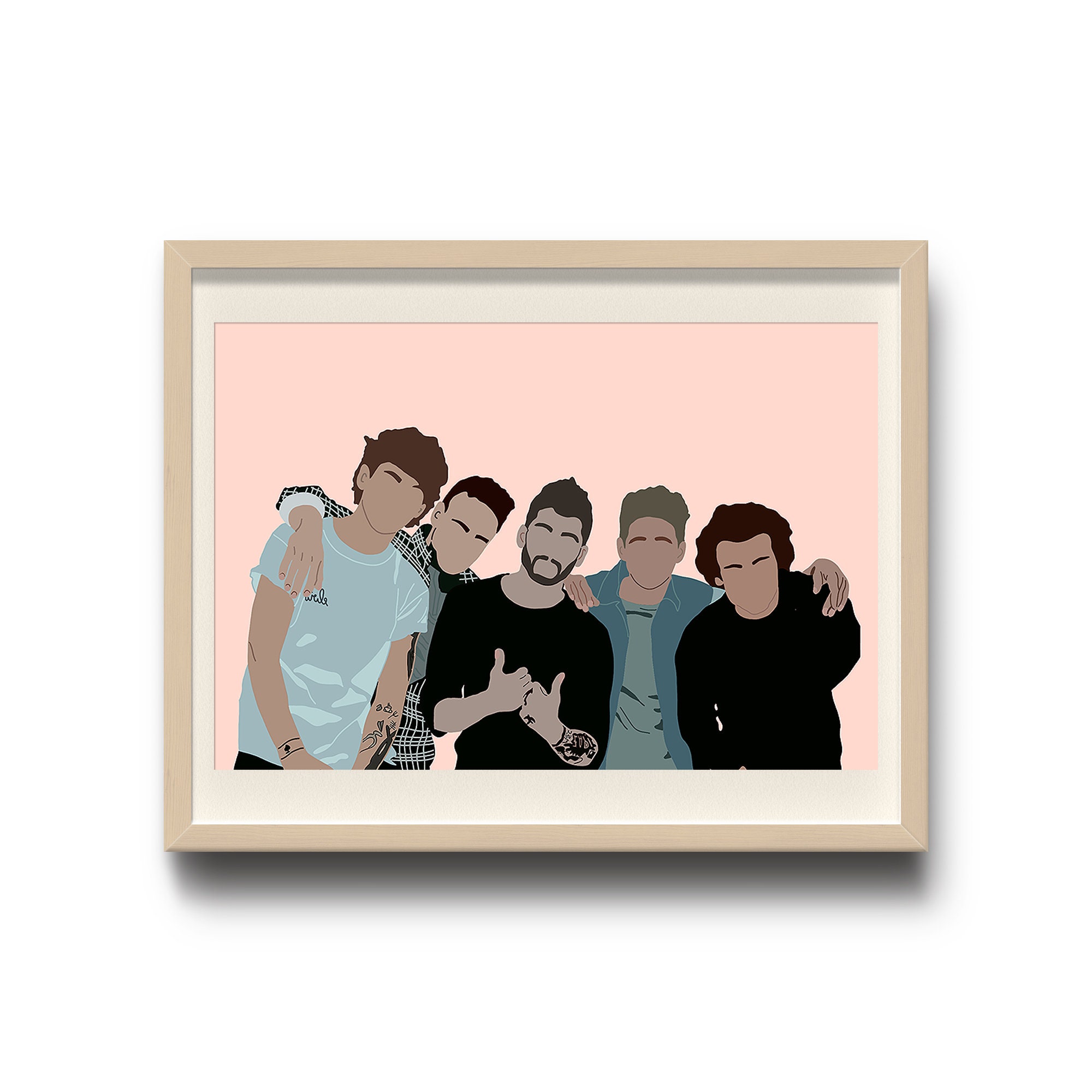 One Direction (1D) Sillouhete Wall Art (digital Download) - Etsy