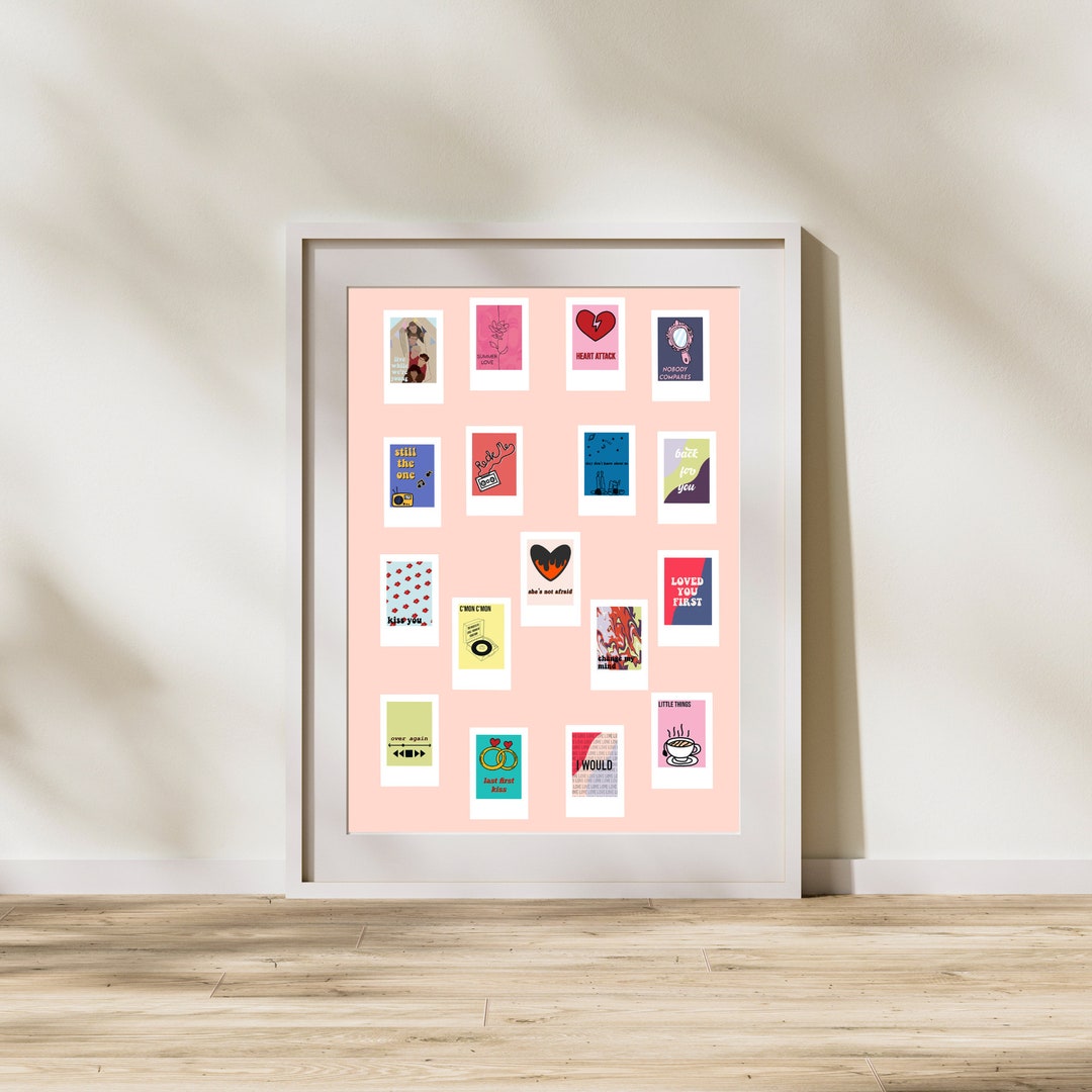 One Direction (1D) Take Me Home Album Polaroids, Collage Wall Art ...