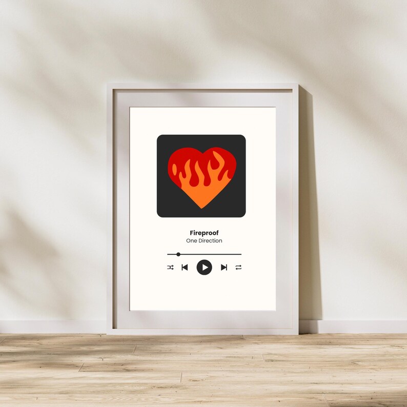 One Direction (1D), Fireproof Song, Four Album, Wall Art (digital ...