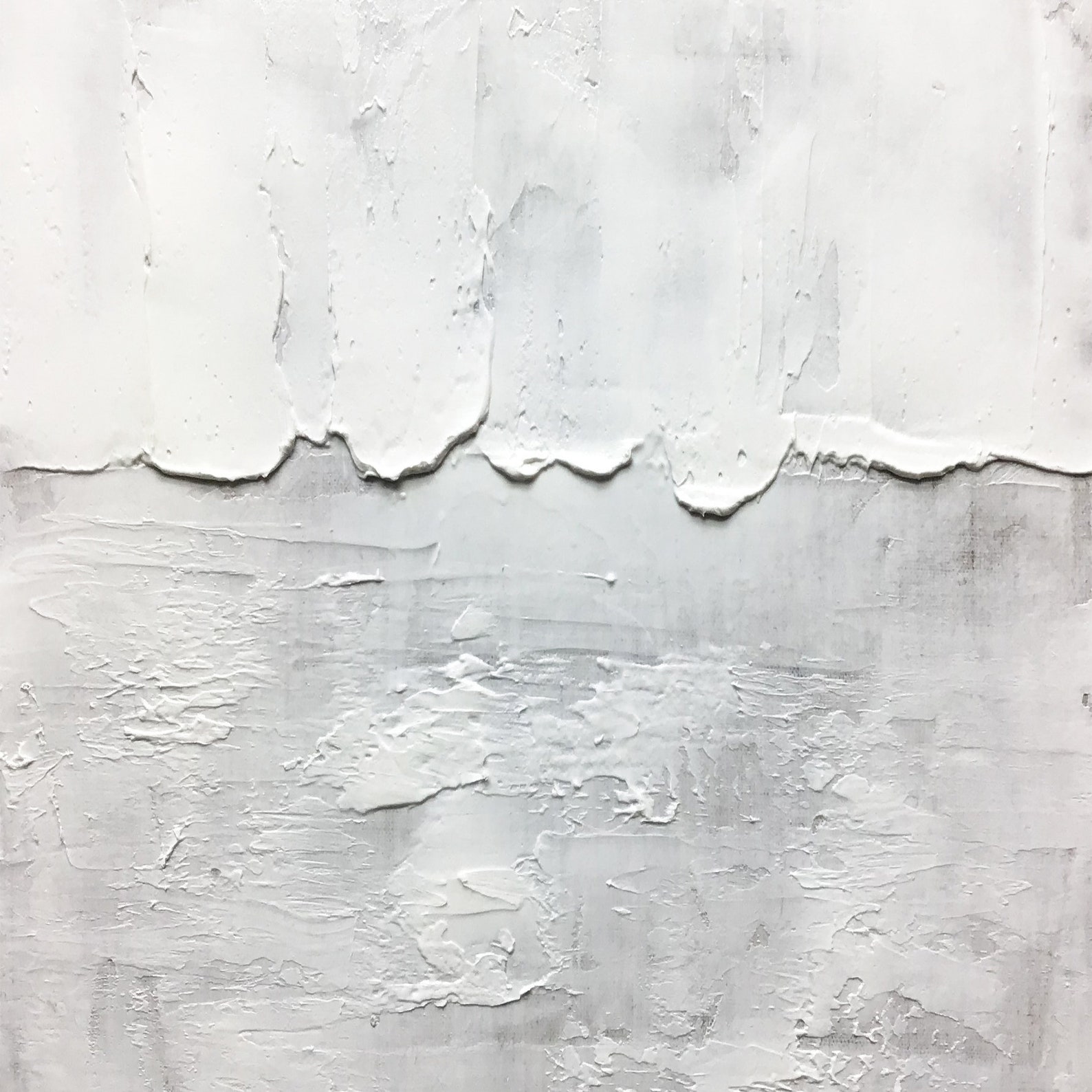 White 3D Texture Paintingminimalist Arthand Made - Etsy