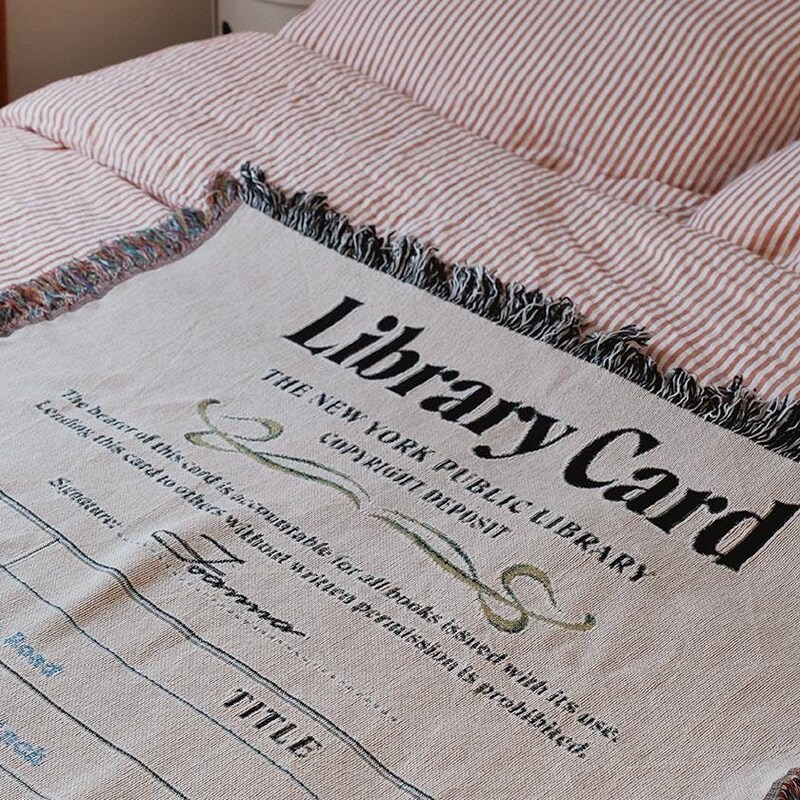 Library Blanket - Etsy