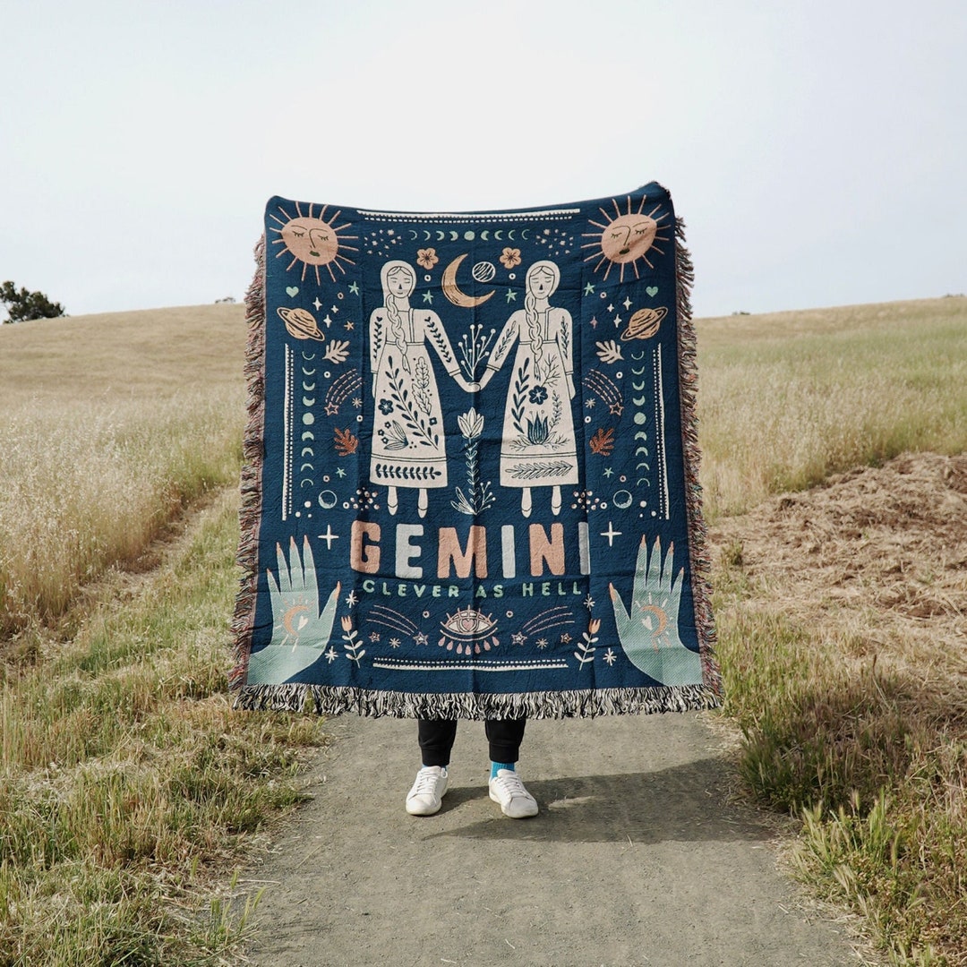 Gemini Blanket Zodiac Blanket Gifts for Gemini Baby Horoscope Throw ...