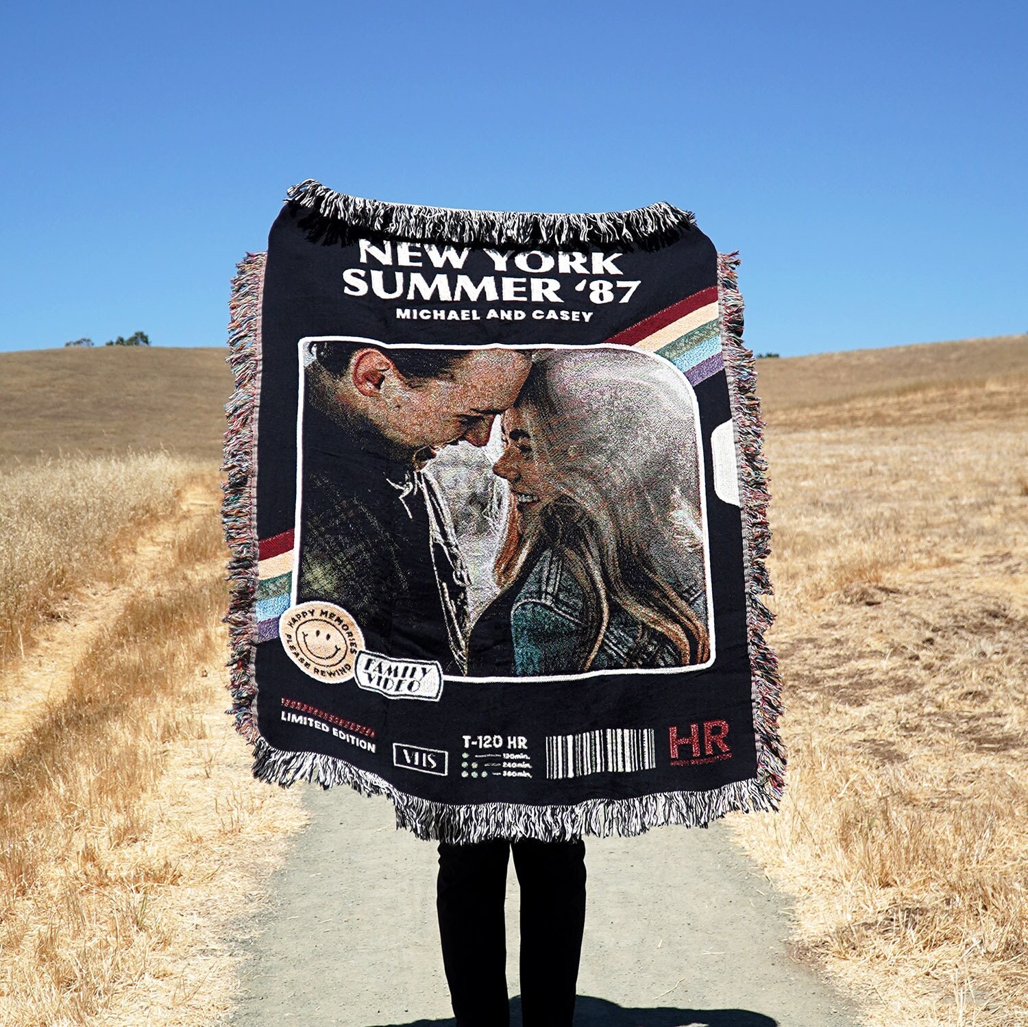 Custom Vhs Tape Cover With Personalized Title and Photo Woven - Etsy