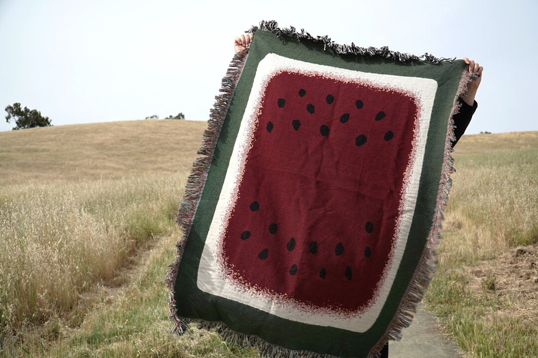 Watermelon Throw Blanket | Spring Fruit Home Decor Cottagecore ...