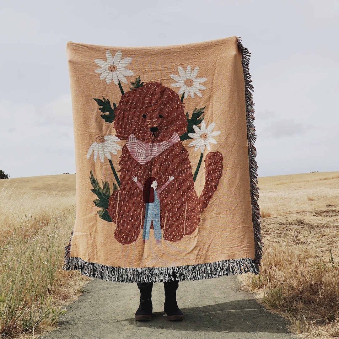 Personalized Poodle Throw Blanket With Name Custom Blanket for ...