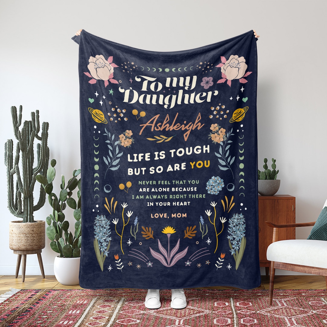 To My Daughter Blanket to My Daughter Personalized Blanket Custom ...