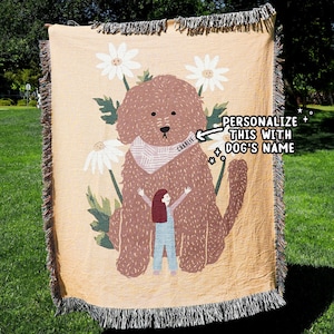 Personalized Poodle Throw Blanket With Name Custom Blanket for ...