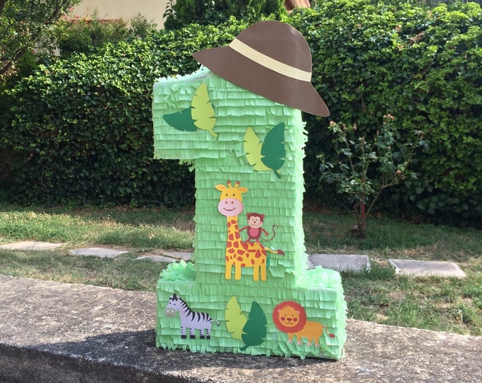 Safari Pinata Jungle Theme Piñata de Safari disponible 1-9 - Etsy México