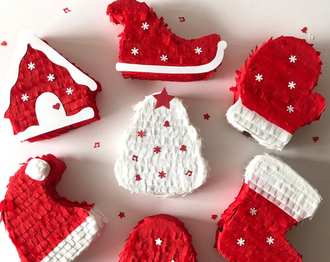 Mini Christmas Pinatas, Christmas Party Favors - Etsy