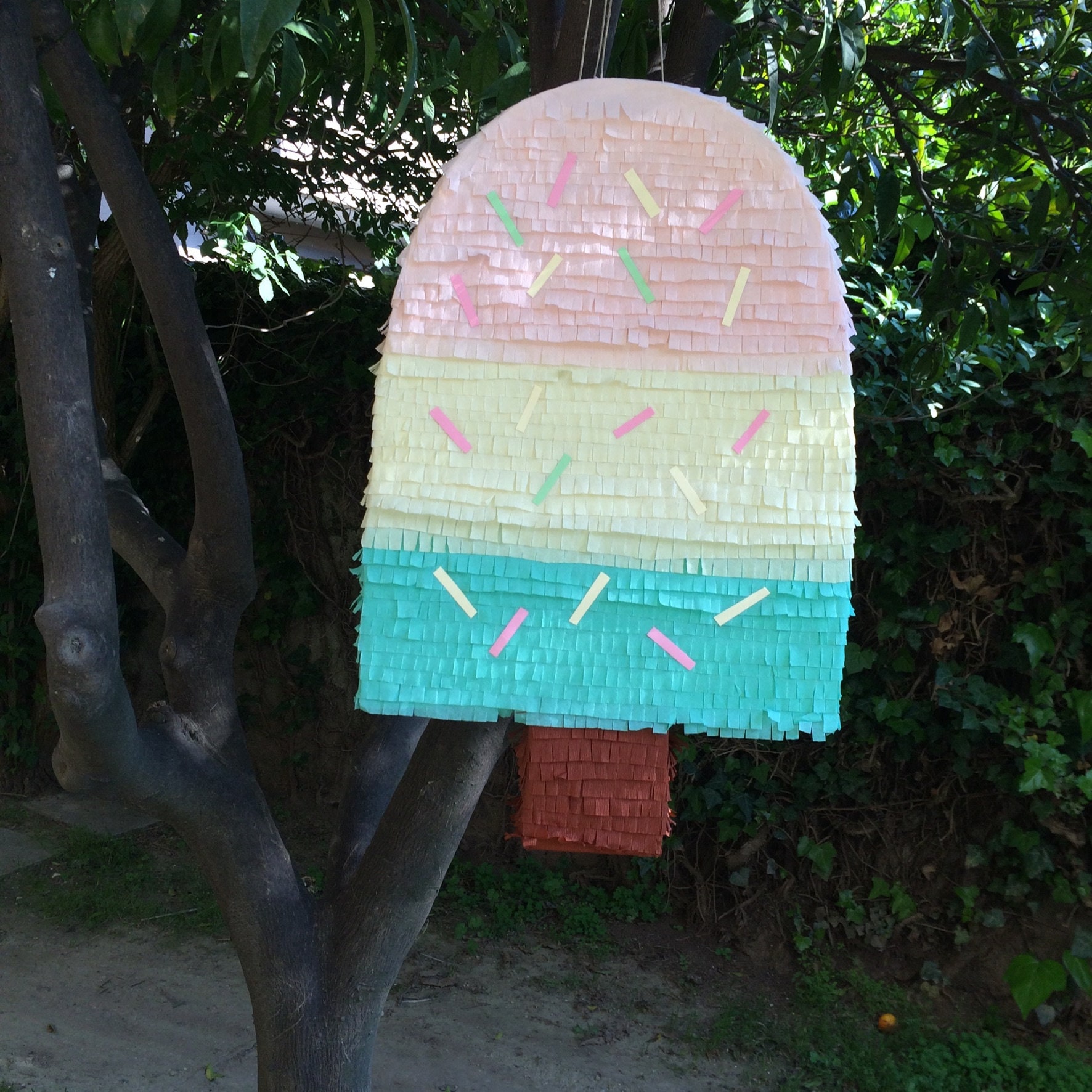 Popsicle Pinata, Ice Cream Pastel Pinata, Ice Cream Decoration - Etsy