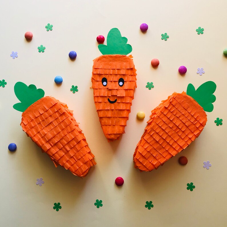 Easter Mini Pinatas, Bunny, Carrot, Chicken, Easter Egg Favors - Etsy