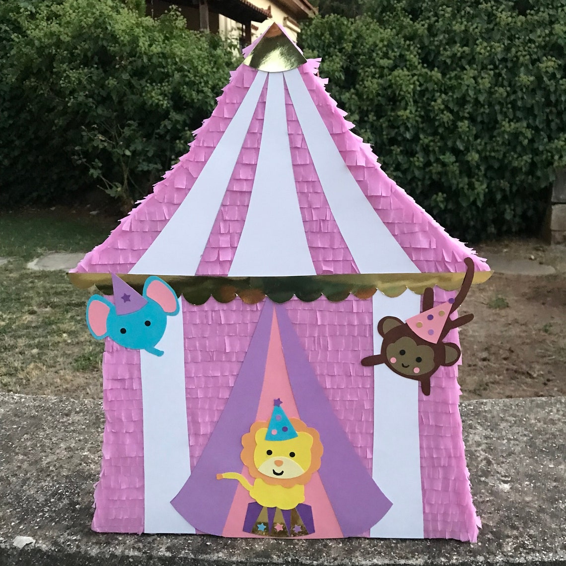 Pastel Circus Pinata With Carnival Animals - Etsy
