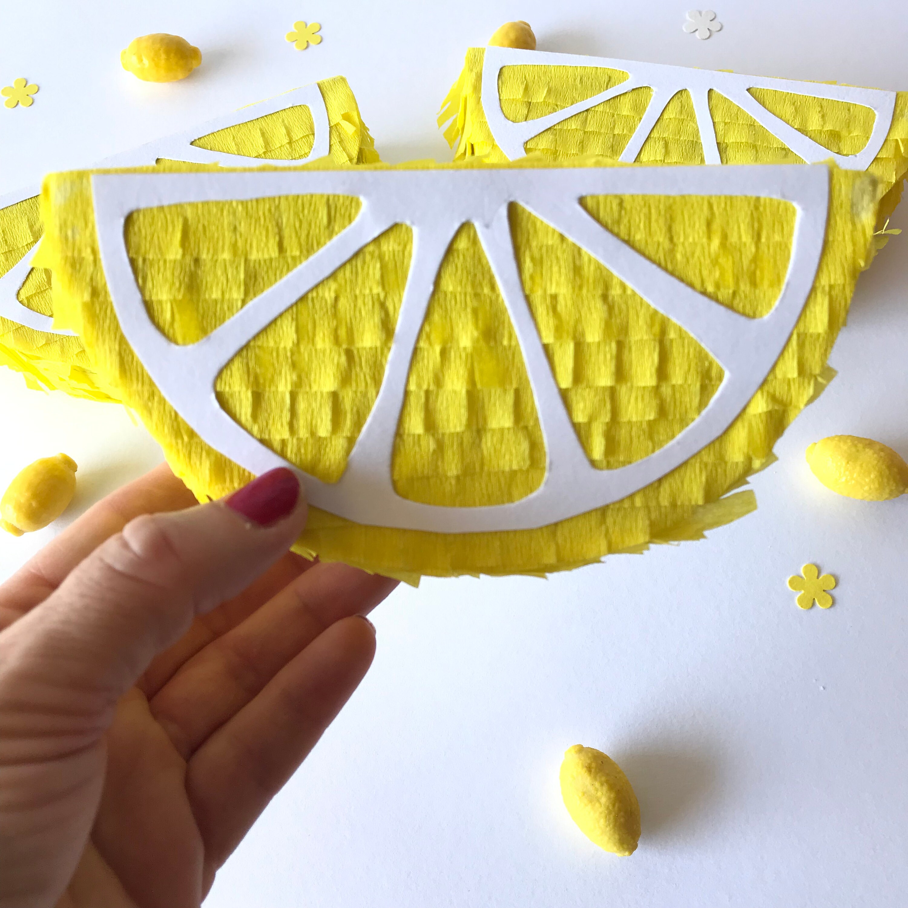 Rodaja de limón Mini Piñata - Etsy España