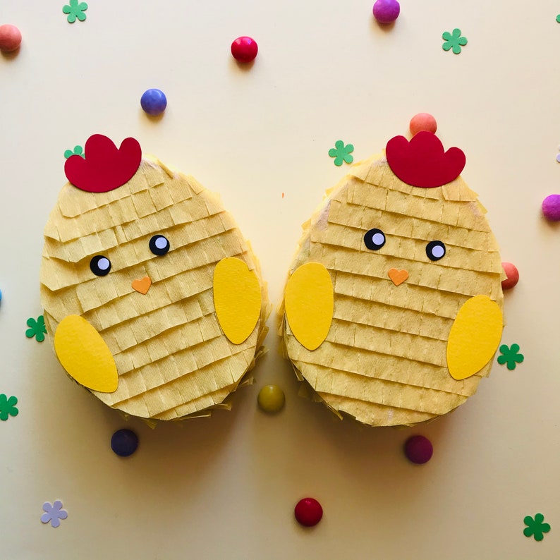 Easter Mini Pinatas, Bunny, Carrot, Chicken, Easter Egg Favors - Etsy