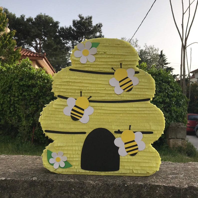Honey Bee Hive Pinata: Gender Reveal Party Decoration - Etsy