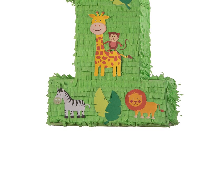 Safari Number One Pinata, Jungle 1st Birthday Pinata - Etsy