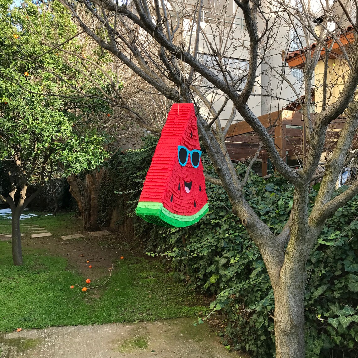 Watermelon Pinata With Sunglasses Watermelon Centerpiece - Etsy