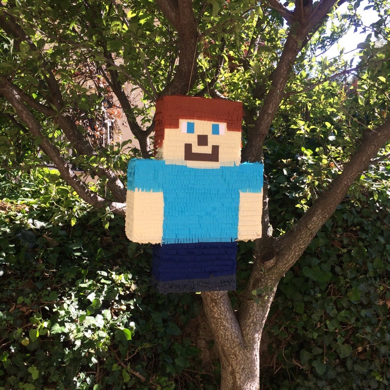 Minecraft Pinata, Minecraft Birthday Party Decoration - Etsy