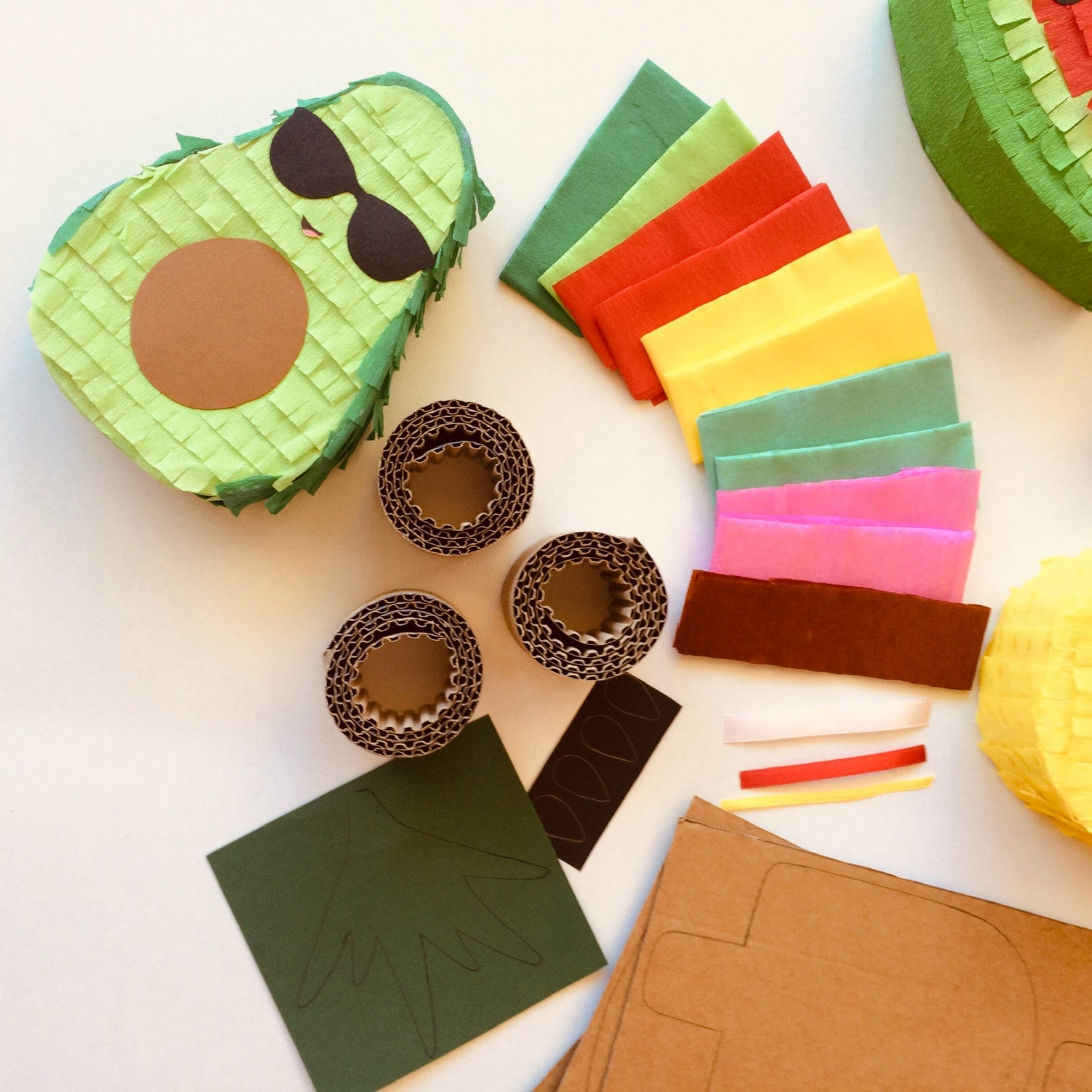 DIY Summer Craft Box, Make Your Own Mini Pinata Kit, DIY Tropical ...