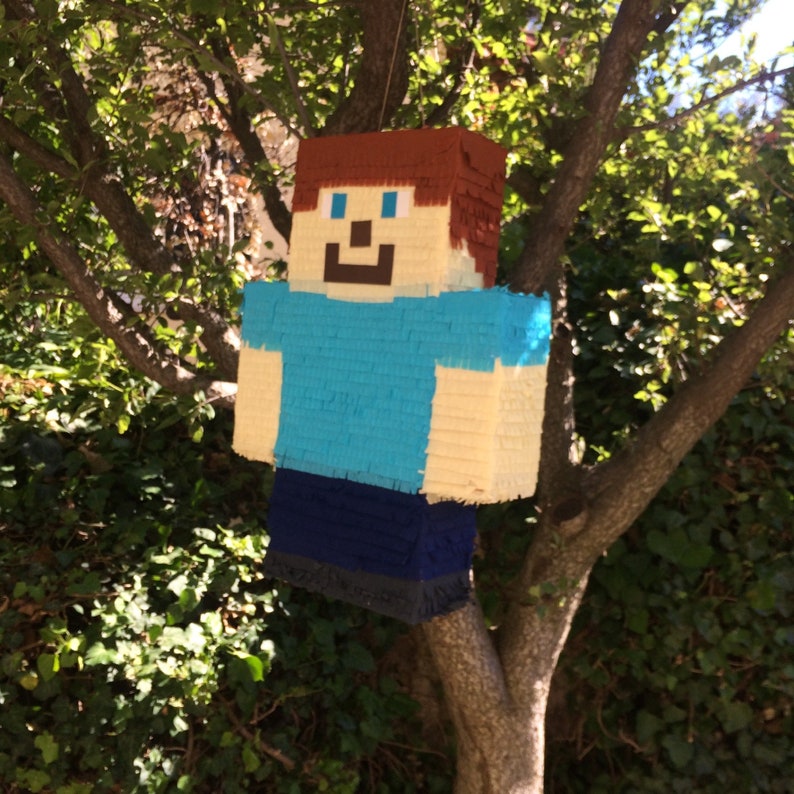 Minecraft Pinata, Minecraft Birthday Party Decoration - Etsy