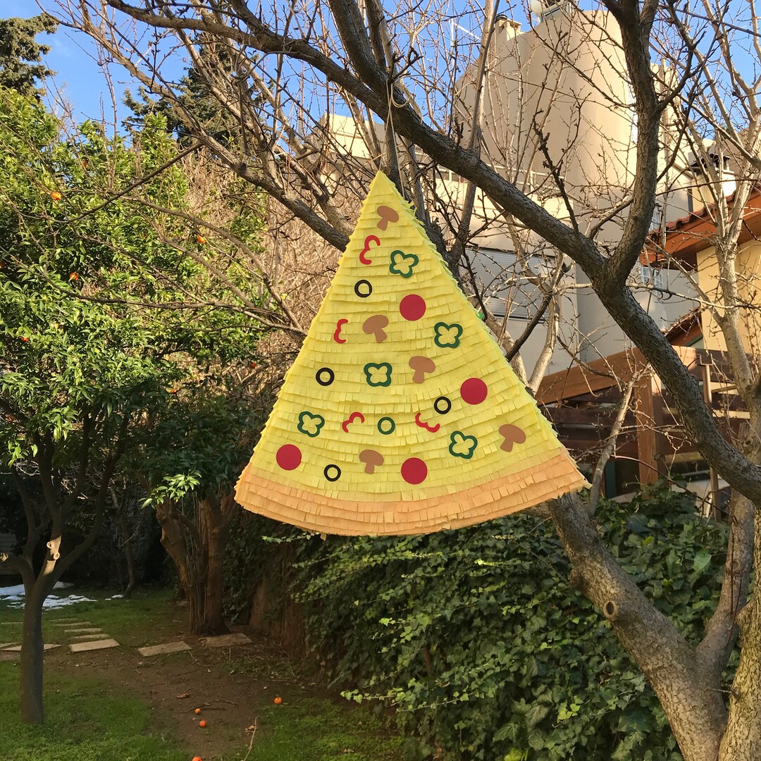 Pizza Pinata, Pizza Birthday Party Supplies - Etsy