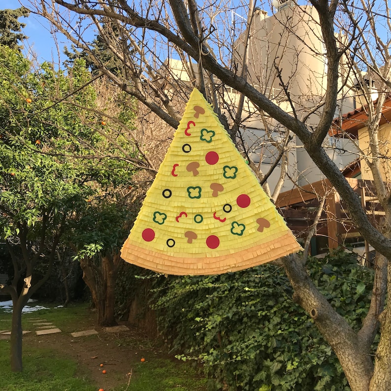 Pizza Pinata, Pizza Birthday Party Supplies - Etsy