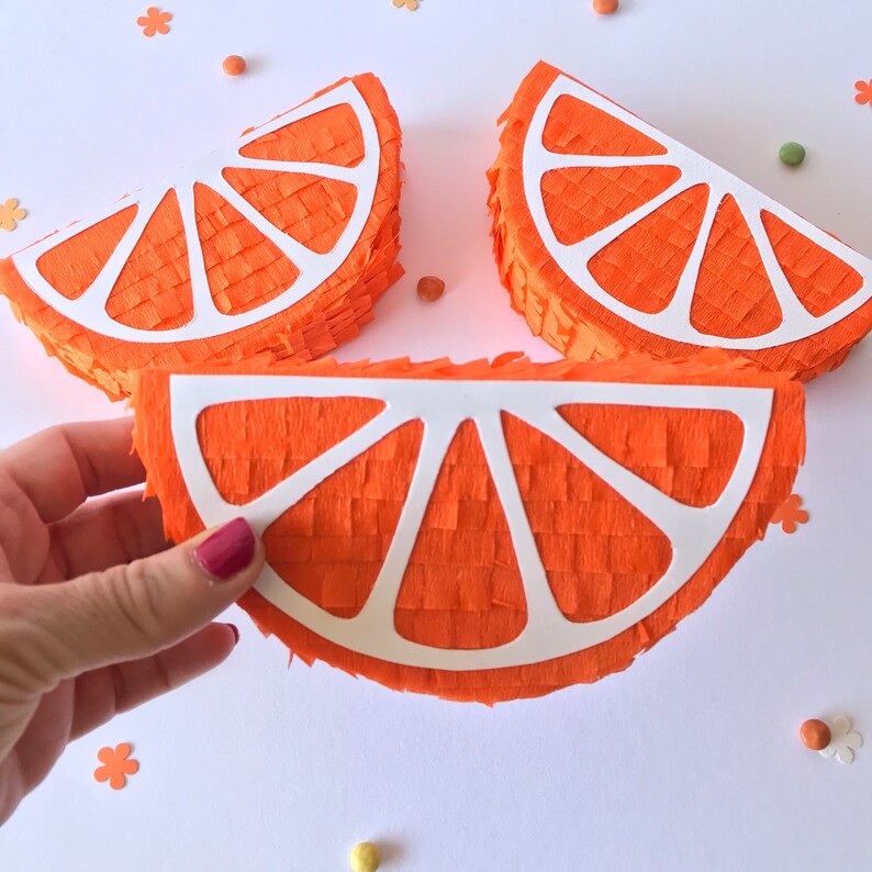 Orange Slice Mini Pinata - Etsy