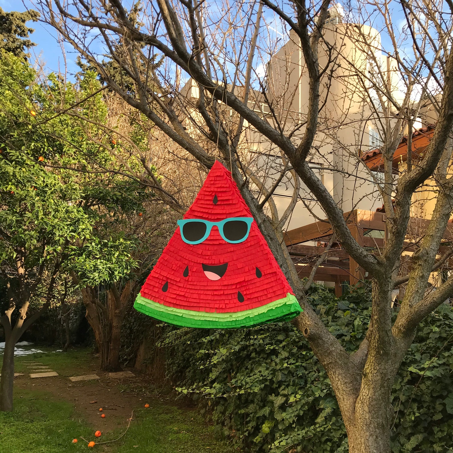 Watermelon Pinata With Sunglasses, Watermelon Centerpiece - Etsy