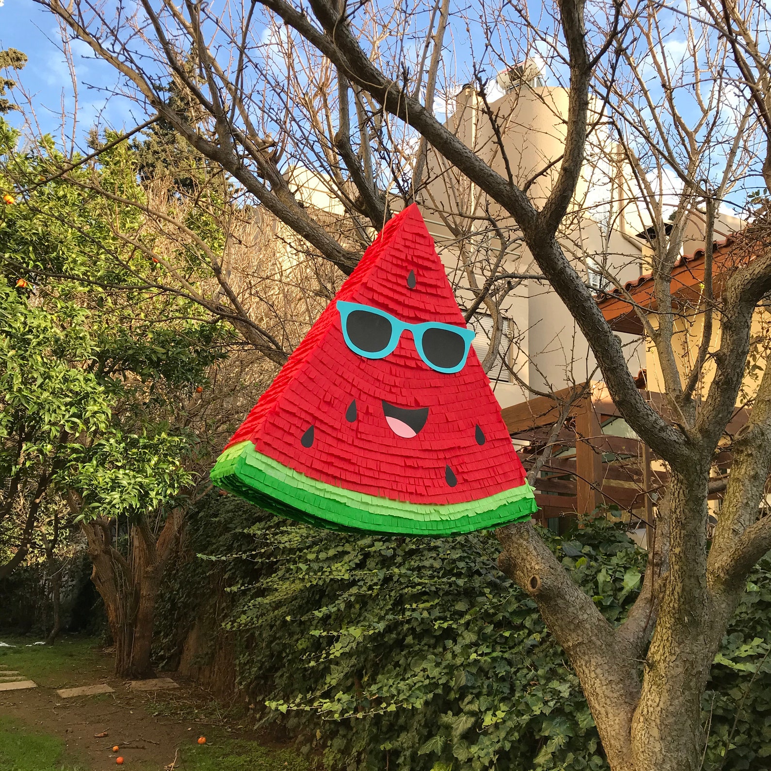 Watermelon Pinata With Sunglasses, Watermelon Centerpiece - Etsy