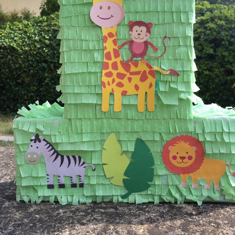 Safari Number One Pinata, Jungle 1st Birthday Pinata - Etsy
