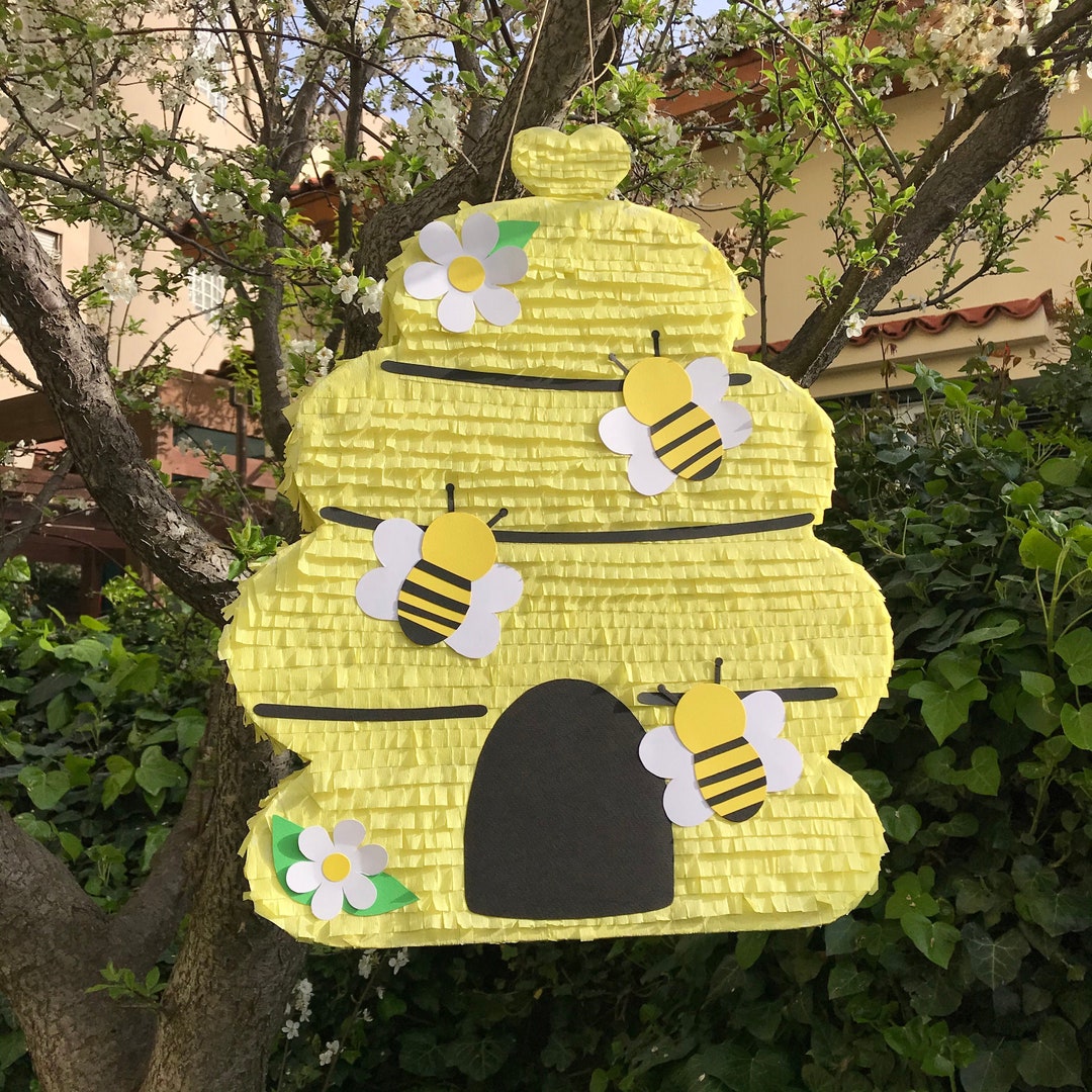 Honey Bee Hive Pinata: Gender Reveal Party Decoration - Etsy