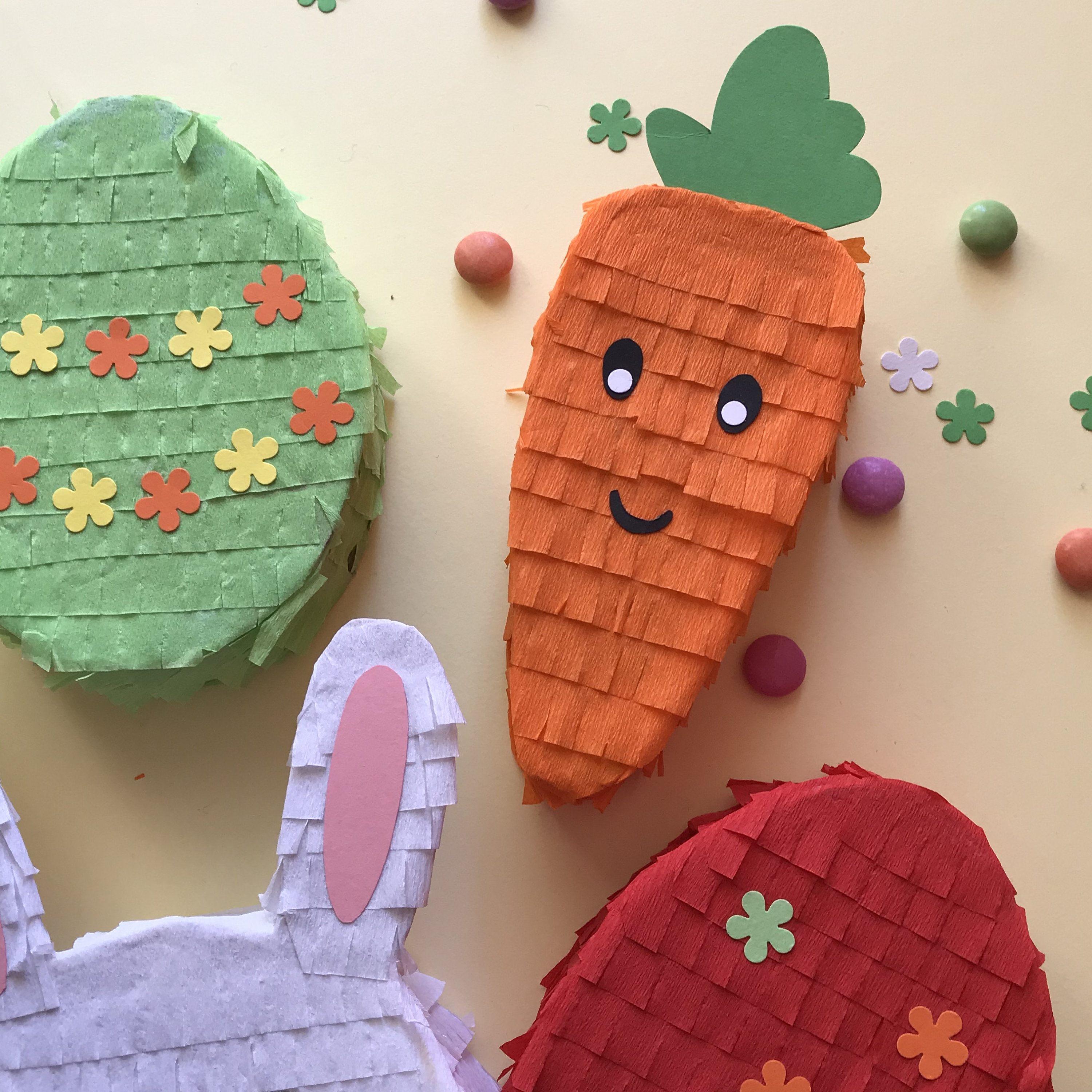 Easter Mini Pinatas, Bunny, Carrot, Chicken, Easter Egg Favors - Etsy