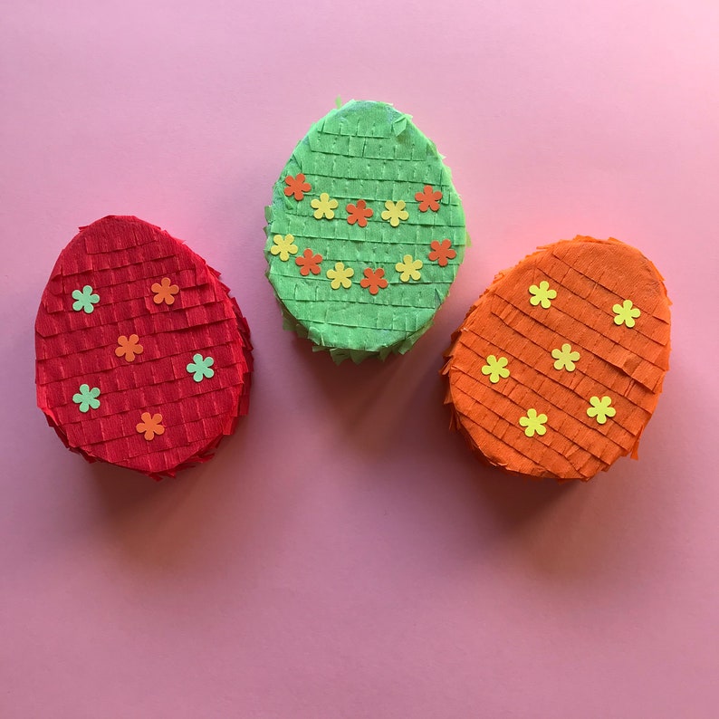 Easter Mini Pinatas, Bunny, Carrot, Chicken, Easter Egg Favors - Etsy