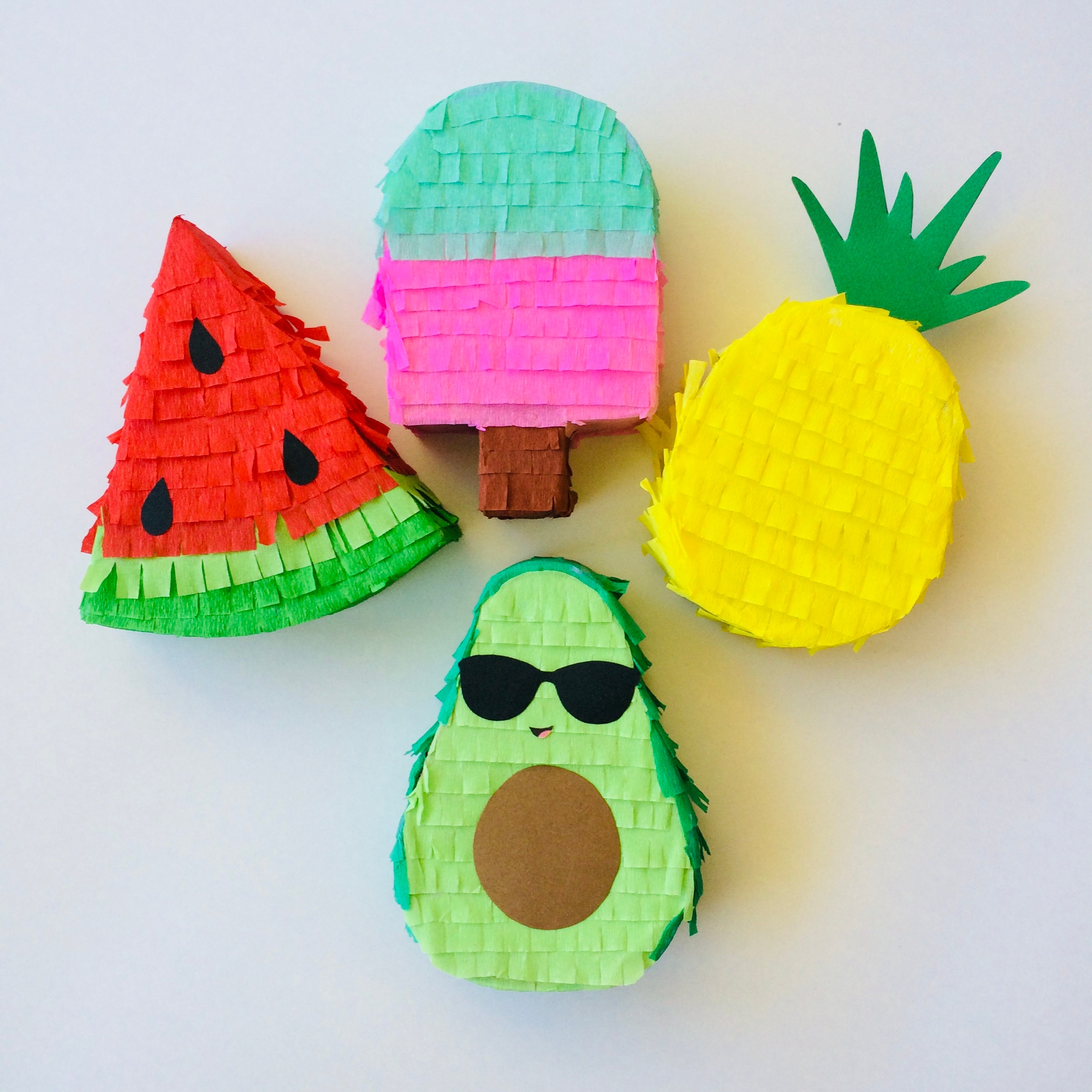 DIY Summer Craft Box, Make Your Own Mini Pinata Kit, DIY Tropical ...