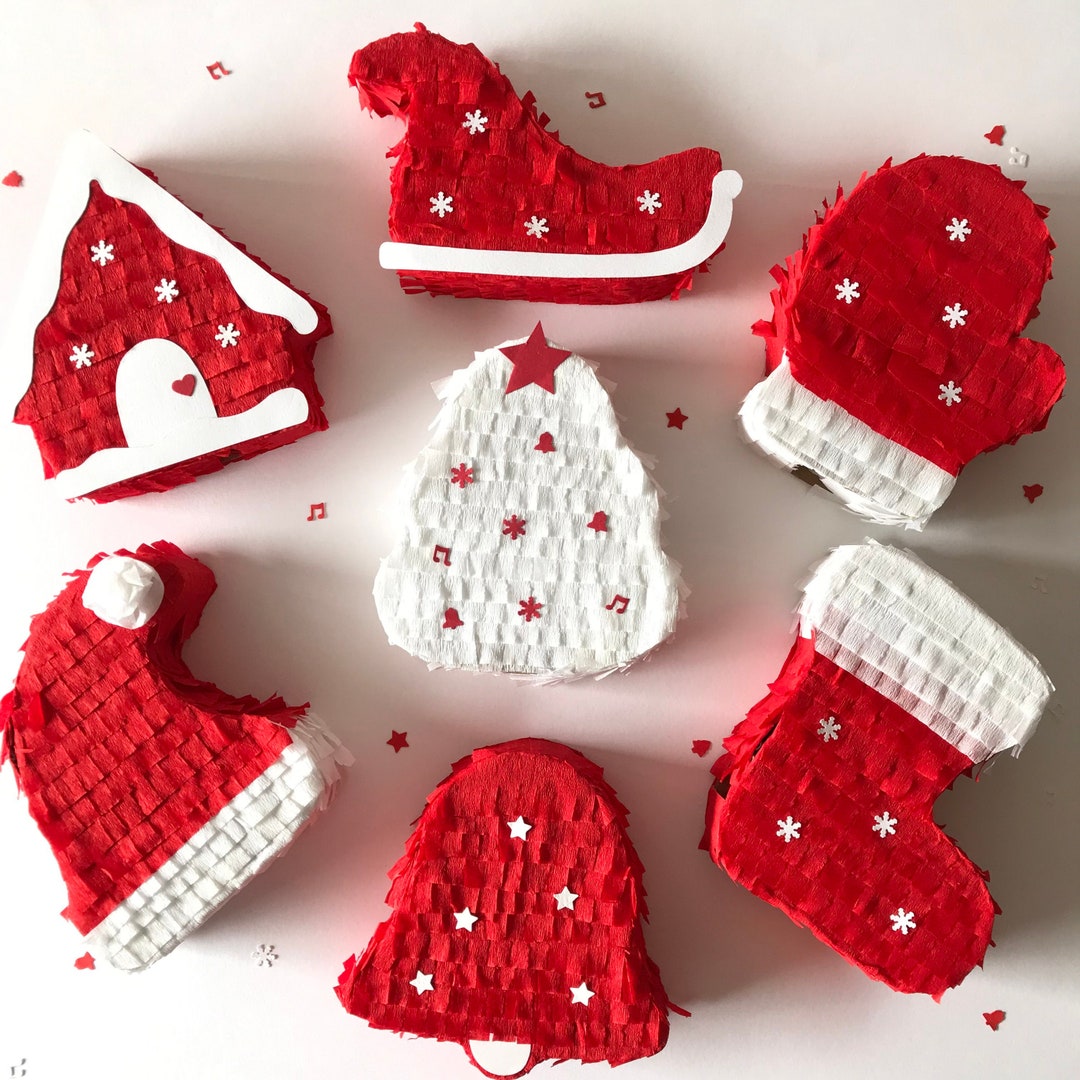 Mini Christmas Pinatas, Christmas Party Favors - Etsy