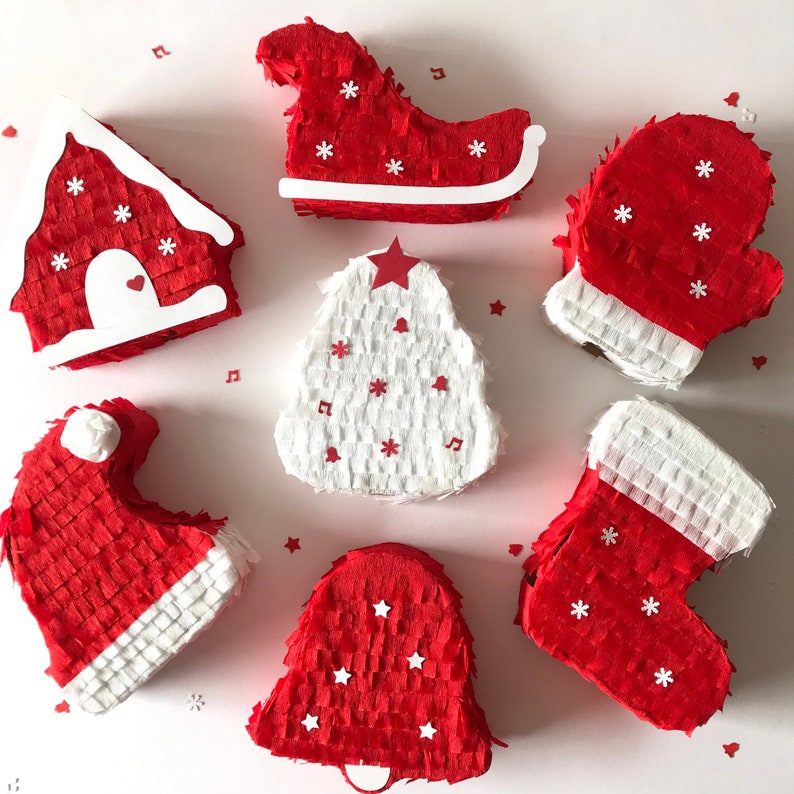 Mini Christmas Pinatas, Christmas Party Favors - Etsy
